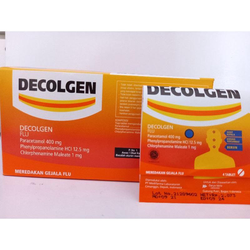 Jual Decolgen 4 Tablet / OBAT FLU DISERTAI DEMAM | Shopee Indonesia