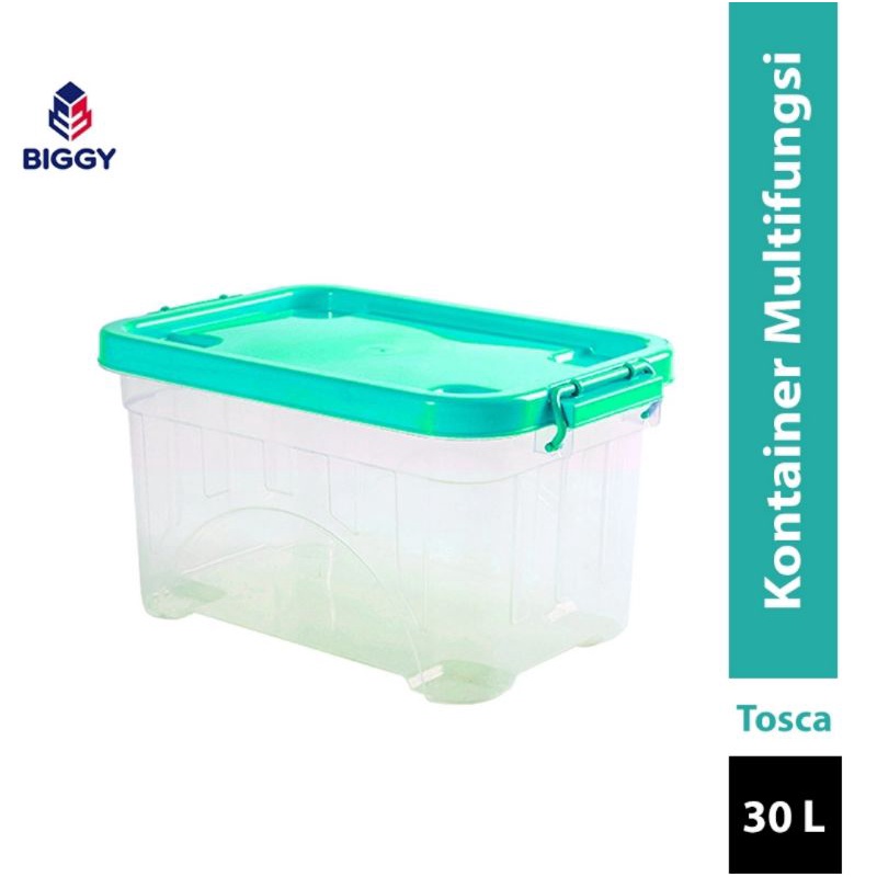 Jual biggy ezy box ez30 storage kotak boks 30 liter 30L bening plastik ...