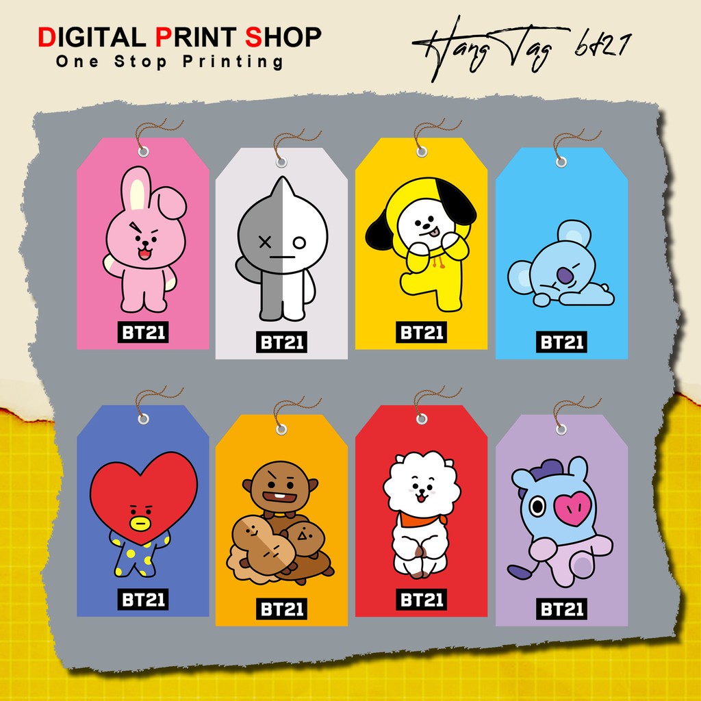 Jual DPSMALANG Hang Tag BTS | Kartu Gantung BTS | Kartu BT21 | kartu ...