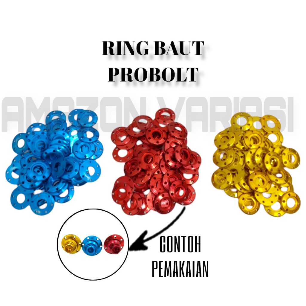 Jual RING BAUT PROBOLT FULL CNC WARNA HARGA PERBIJI / SATUAN RING BAUT ...