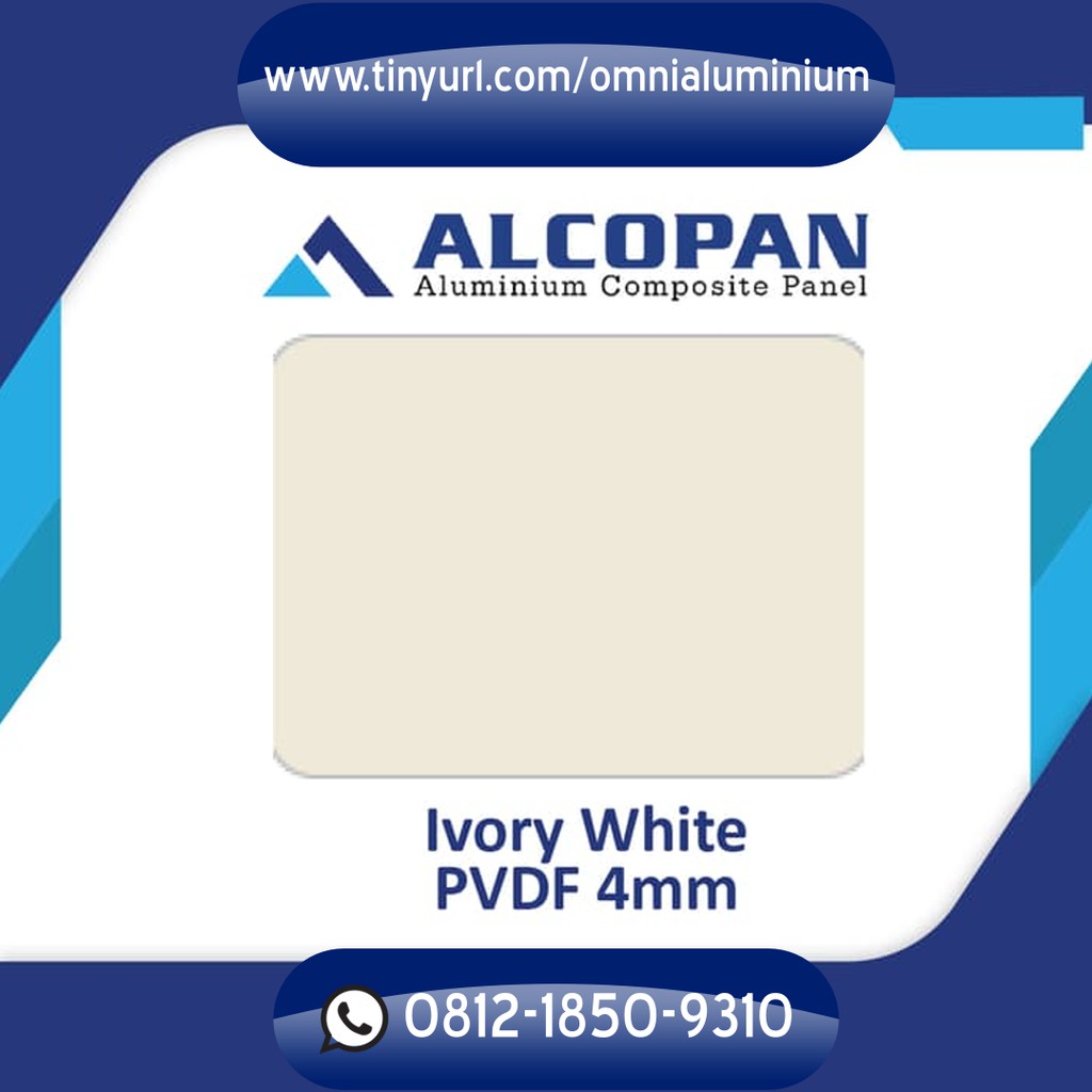 Jual ACP ALCOPAN Ivory White PVDF Exterior 4mm | Shopee Indonesia