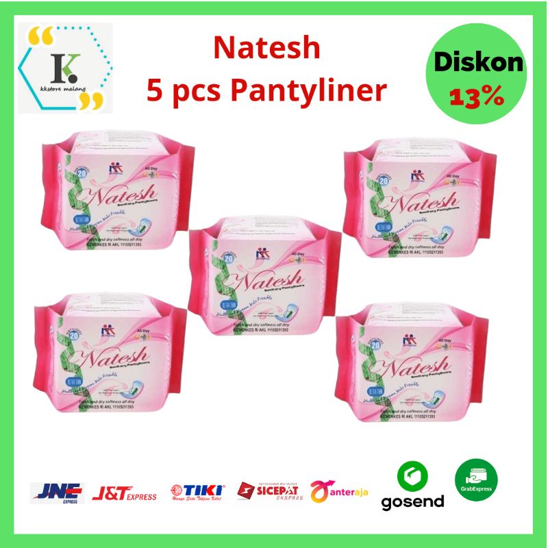 Jual Pembalut Herbal Natesh Pantyliner With Magnetic 5 Pcs | Shopee ...