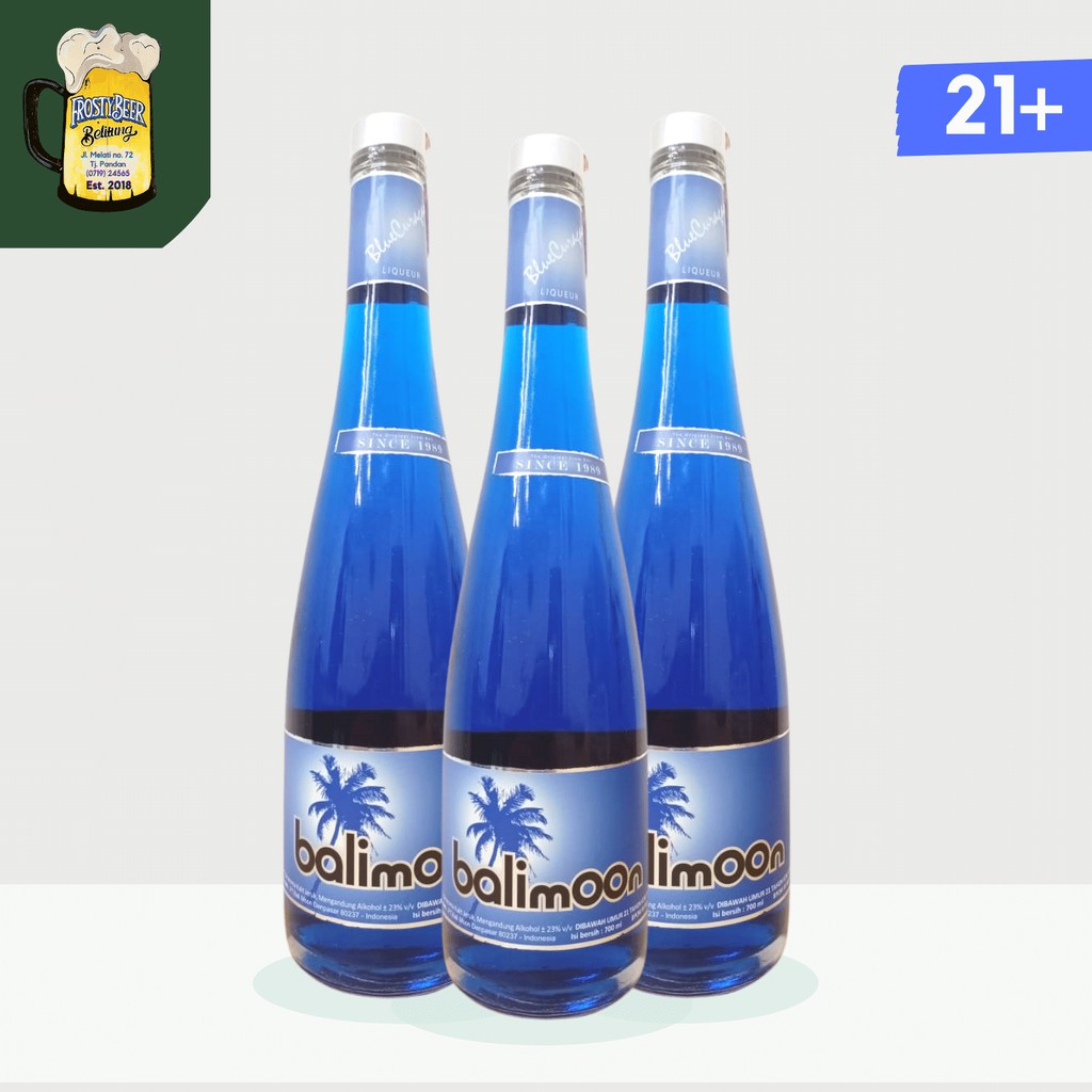 Jual Bali Moon Liqueur Blue Curacao 23% 700 ml - biru liquor liquer ...