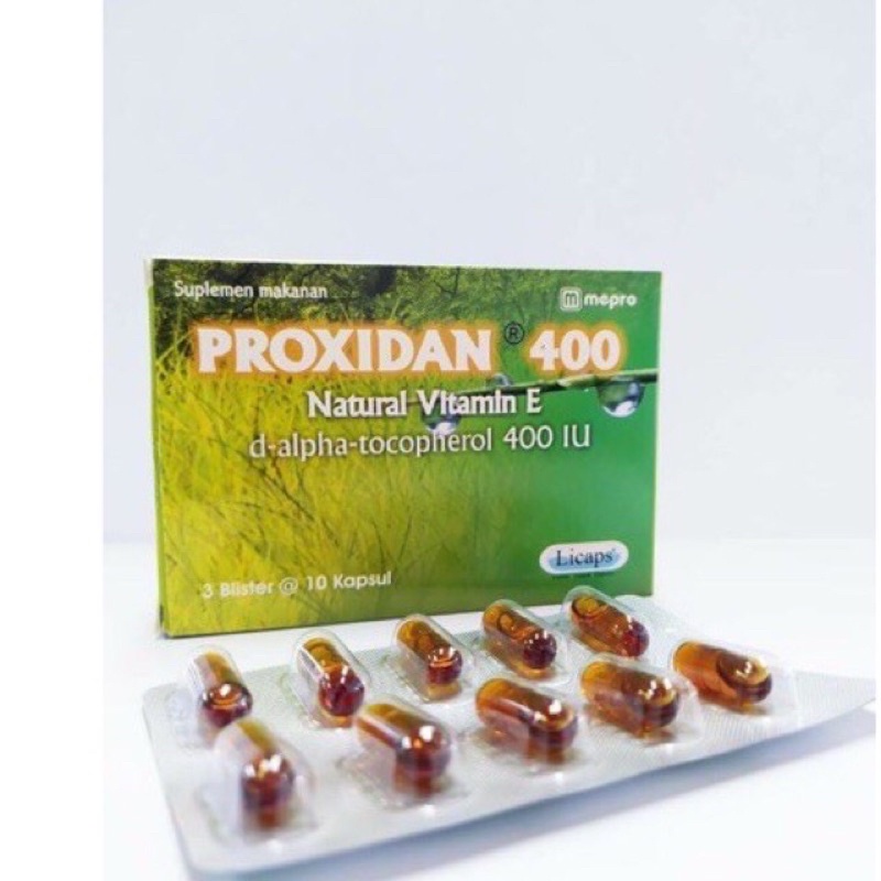Jual Proxidan 400 Iu isi 10 kapsul / vitamin E / kapsul pencerah kulit ...