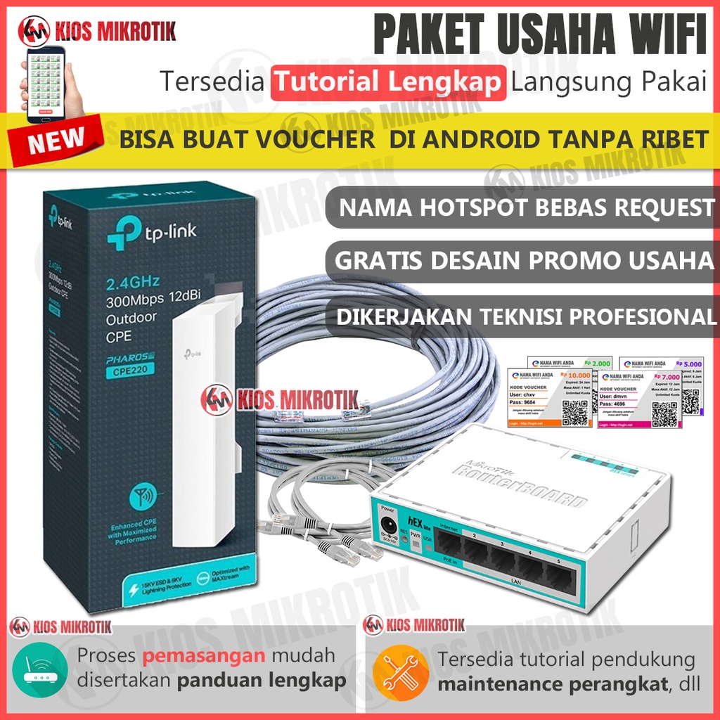 Jual Alat Usaha Wifi Voucher / Paket Lengkap Usaha Billing Wifi Siap ... Jual Alat Usaha Wifi Voucher / Paket Lengkap Usaha Billing Wifi Siap ...