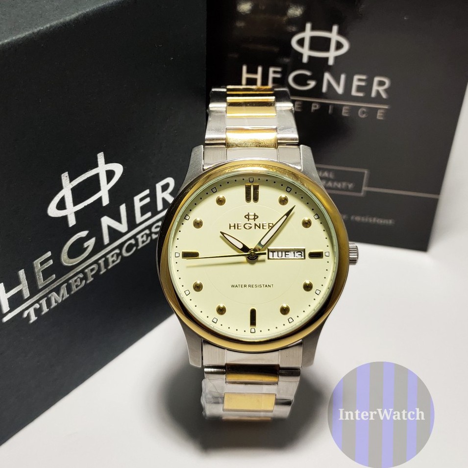 Jual ORIGINAL Jam Tangan Hegner Pria 3910 Tanggal Hari Water Resistant ...