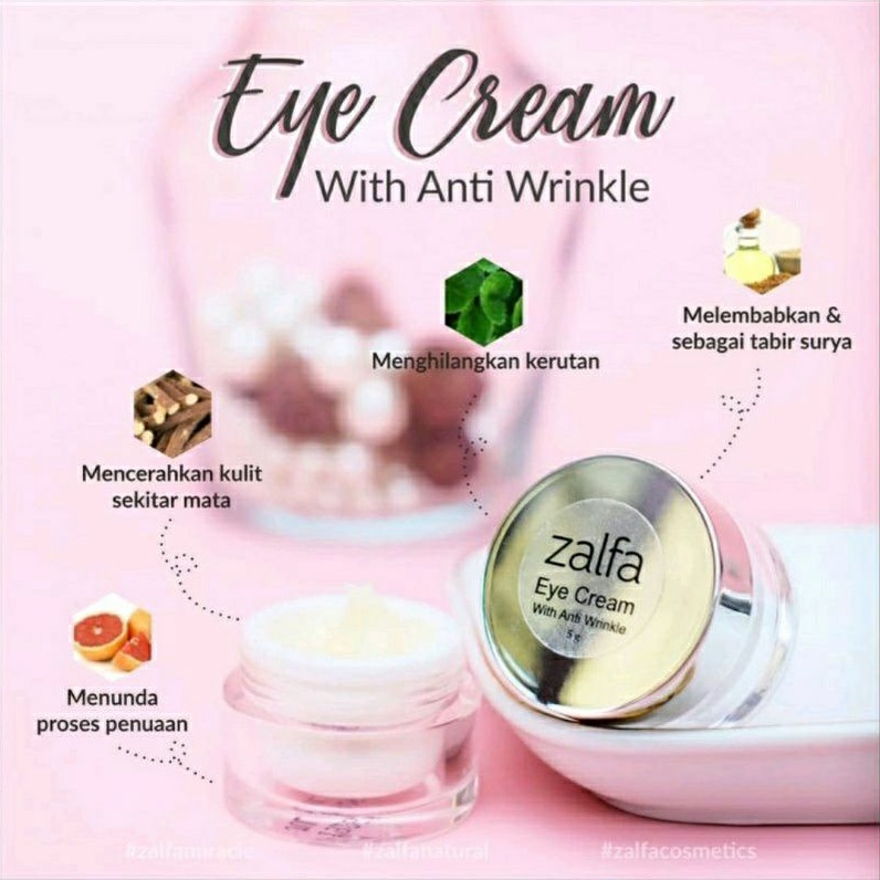 Jual ZALFA NATURAL SKINCARE EYE CREAM | KRIM MATA | MIRACLE PENGHILANG ...