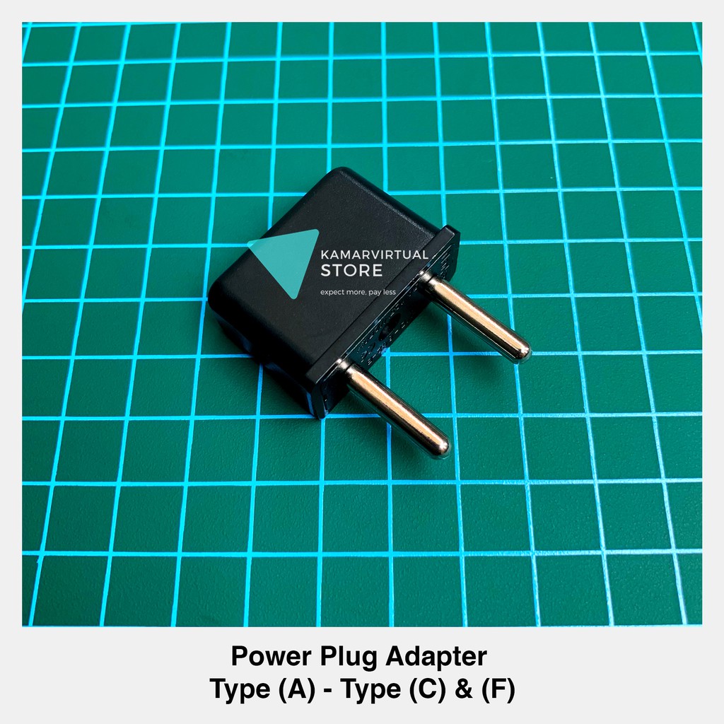 Jual Power Plug Adapter US to EU (Type A to Type C & F) | Shopee Indonesia