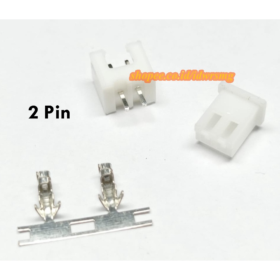 Jual 2 Pin Connector Leads Header XH 2pin 2.54mm XH 2P Kit Housing ...