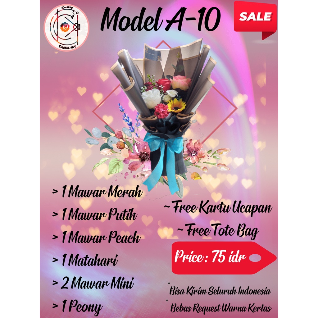 Jual Buket Bunga Mawar, Matahari & Peony. Buket Wisuda | Buket Ulang Tahun | Shopee Indonesia