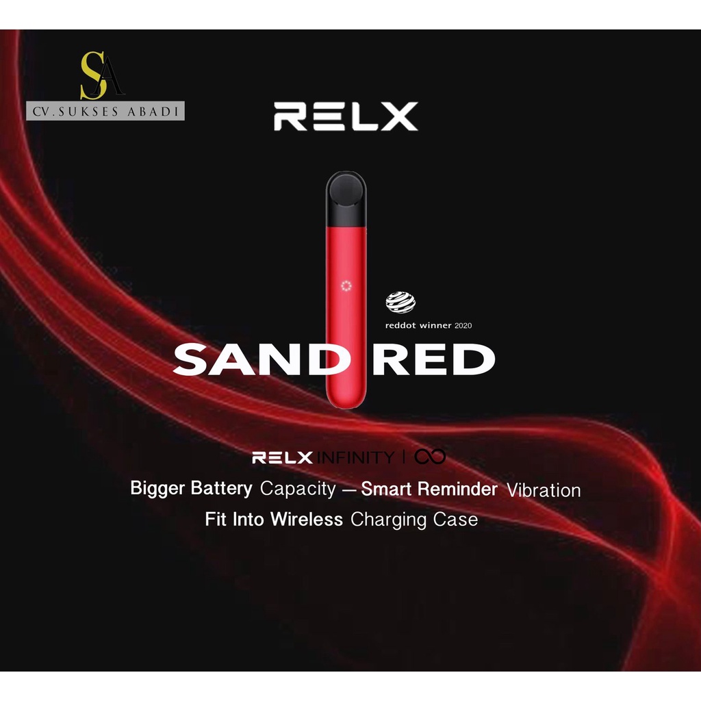 Jual RELX Vape Infinity Device Red RELX Infinity Warna Merah Single ...