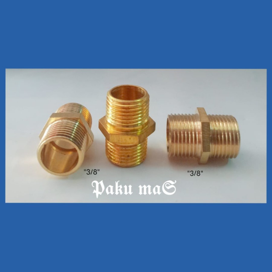 Jual double nepel / double drat luar ukuran 3/8 inch | Shopee Indonesia