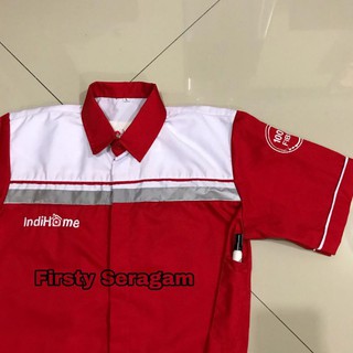 Jual Seragam indihome bisa tambah bordir nama pt seragam indihome 100% ...