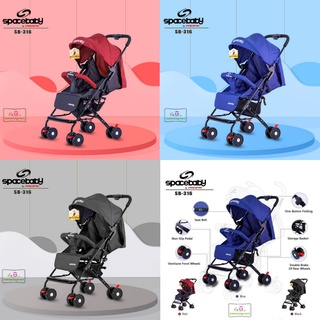 Jual STROLLER SPACEBABY SB 315 / SB 316 / SB 214 / SB 204 / SB 203 / SB ...