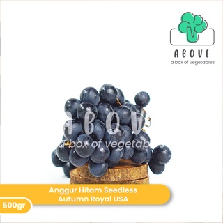 Jual Anggur Hitam Seedless Autumn Royal USA [500g] - Buah ABOVE ...