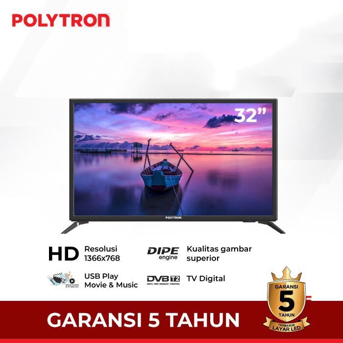 Jual LED TV POLYTRON 32 INCH DIGITAL PLD-32V1852 (Free Ongkir Semarang) | Shopee Indonesia