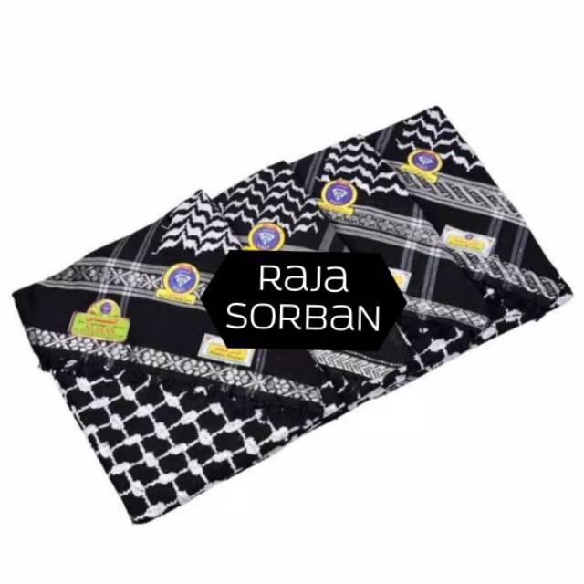 Jual Sorban Surban Almas Arafat Impor India Hitam | Shopee Indonesia