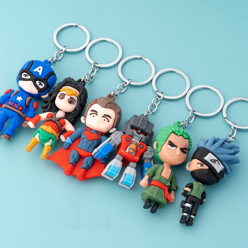 Jual Gantungan Kunci Superhero Marvel Avenger Bahan Rubber Superhero ...