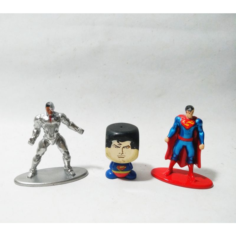Jual Superman Cyborg Dc Comics Steel Besi Wood Kayu JLA Justice League ...