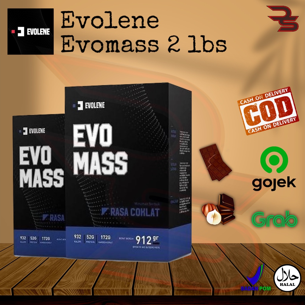 Jual Evolene Evomass Gainer 912 gram 2lbs / Evo Mass Penambah Berat ...