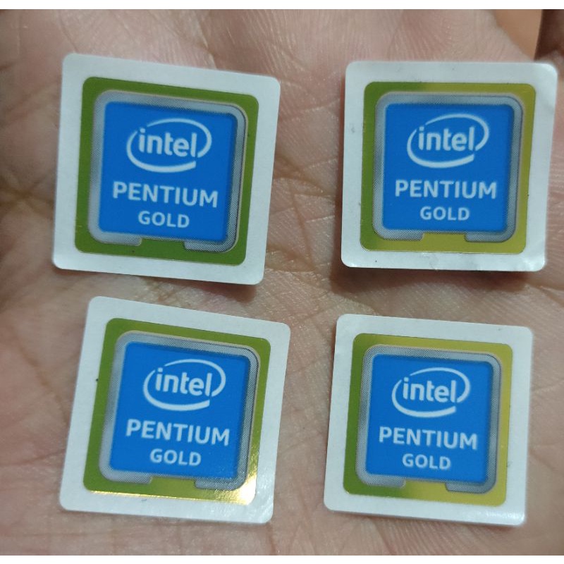 Jual Stiker intel Pentium Gold Original Asli 100% | Shopee Indonesia