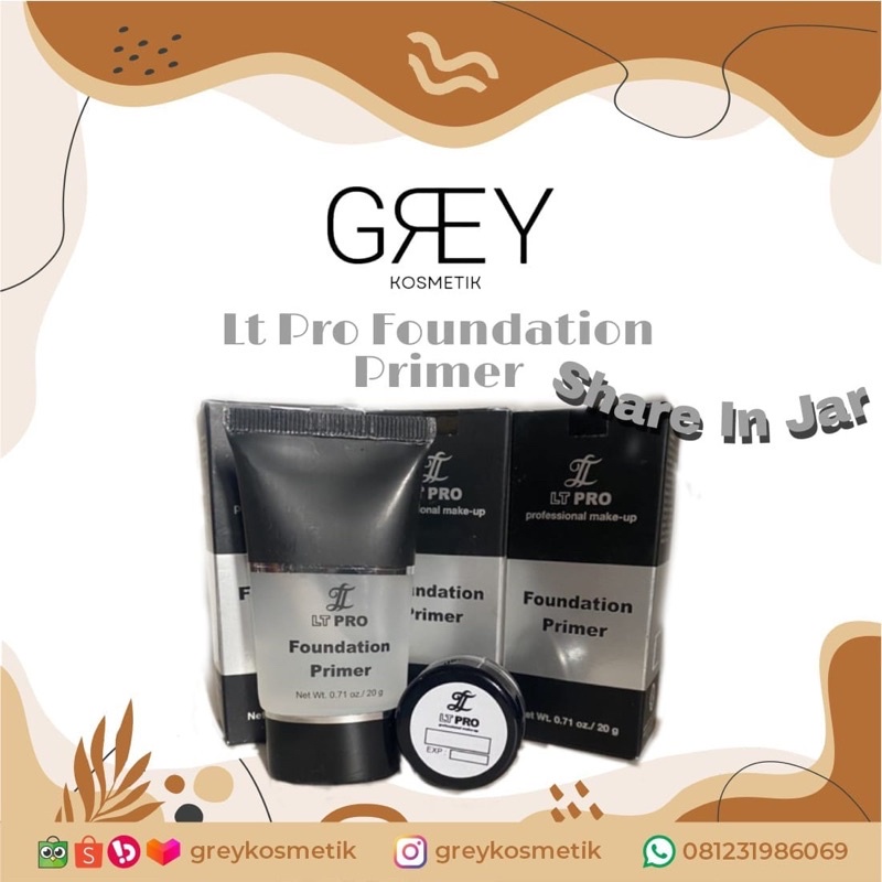 Jual LT Pro Foundation Primer 1 gr / 3 gr / 5 gr Indonesia|Shopee Indonesia