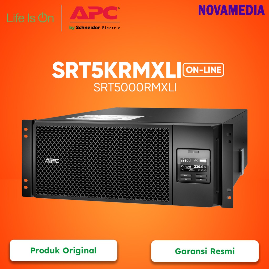 Jual UPS APC SRT5KRMXLI SRT5000RMXLI UPS Online Rackmount Garansi Resmi ...