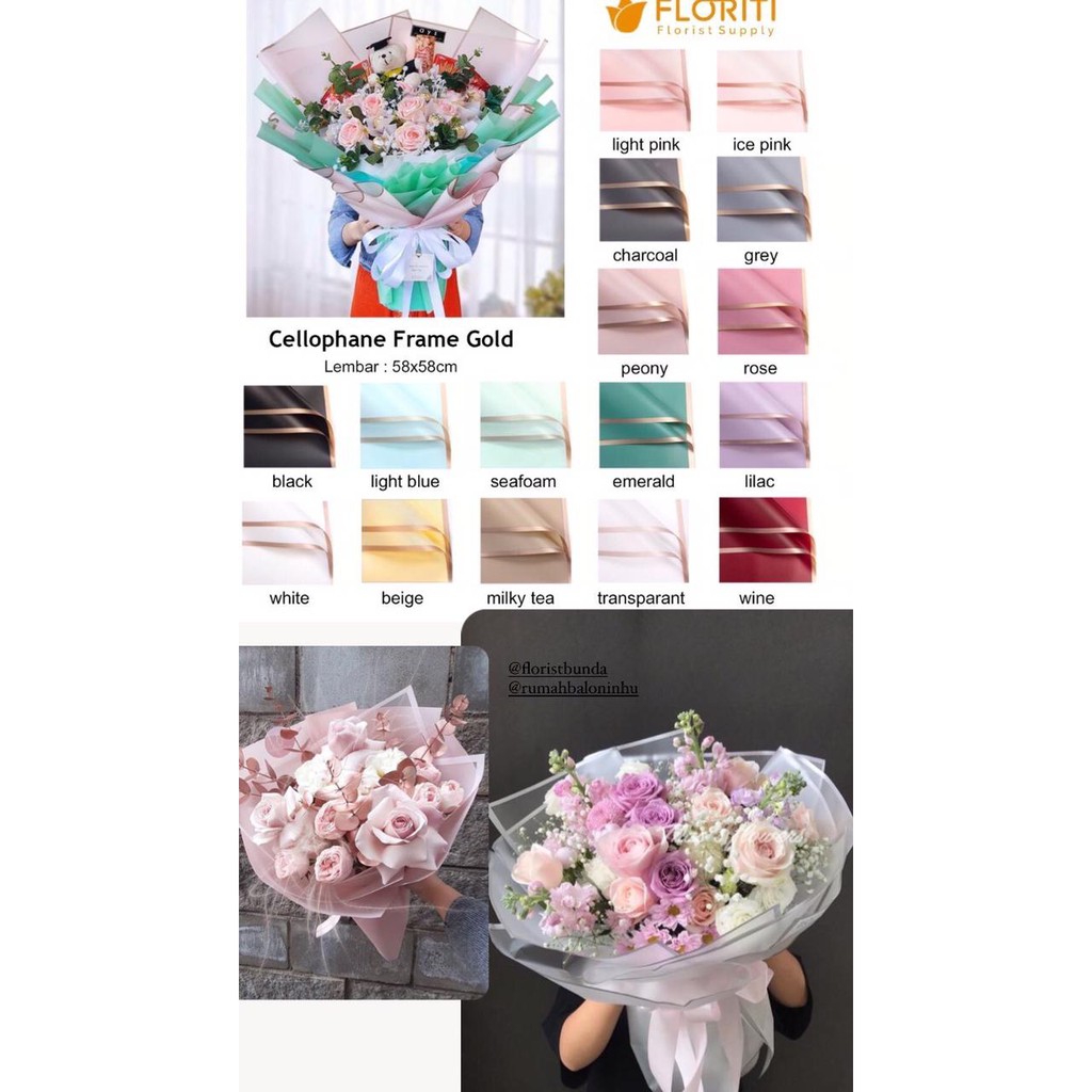 Jual KERTAS BUKET KERTAS BUNGA HAND BOUQUET | Shopee Indonesia
