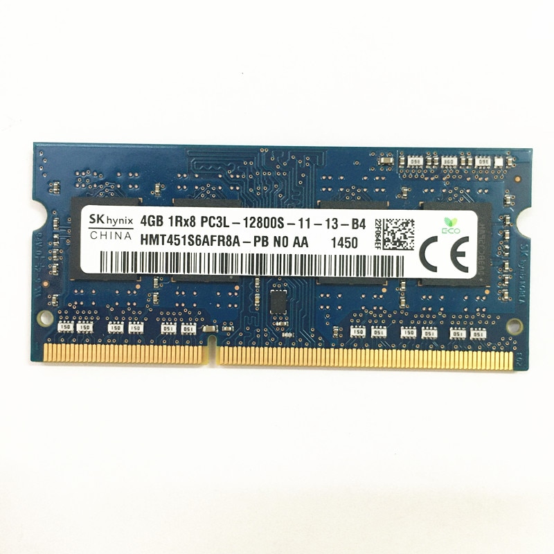 SK Hynix 4GB 1Rx8 PC3L-12800S HMT451S6AFR8A-PB DDR3 1600MHz