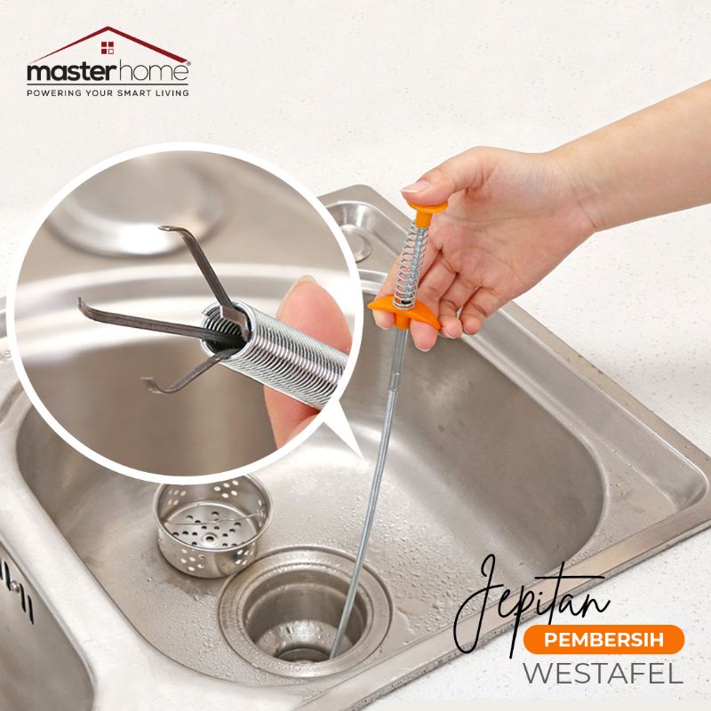 Jual Masterhome Kawat Pembersih Wastafel Pipa Mampet Alat Capit Anti Tersumbat 60cm | Shopee ...