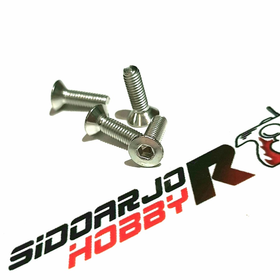 Jual BAUT VERSENG COUNTERSUNK SCREW BAUT DINAMO MOTOR RC - L M3 x 10 mm | Shopee Indonesia
