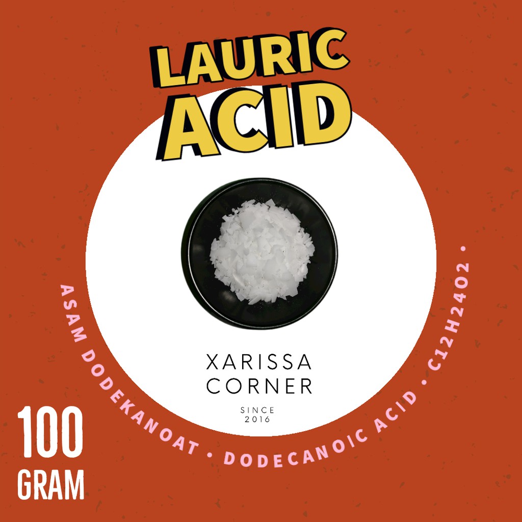 Jual Pure Lauric Acid Asam Laurat Cosmetic Grade 100 GR | Shopee Indonesia