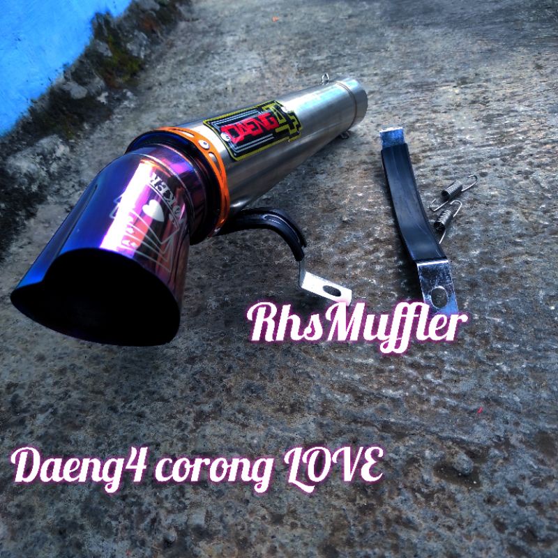 Jual Silincer knalpot daeng4 corong Love inlet 50mm | Shopee Indonesia