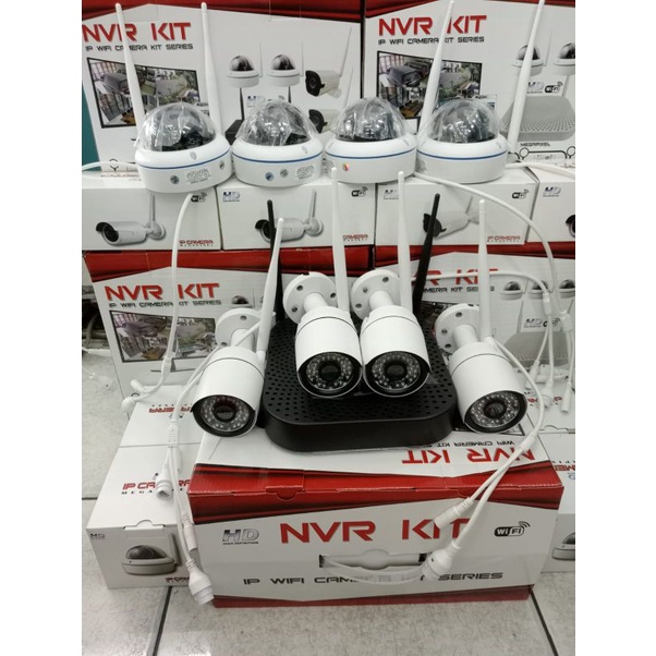 Jual PAKET CCTV NVR KIT IP 8 CH FULL HD 1296P 5MP PAKET CCTV WIRELESS ...