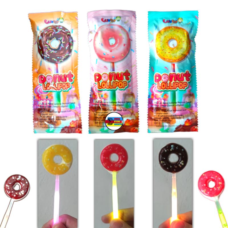 Jual Permen Lolipop Jadul Lightstick Donat - Permen Lollipop Donat ...