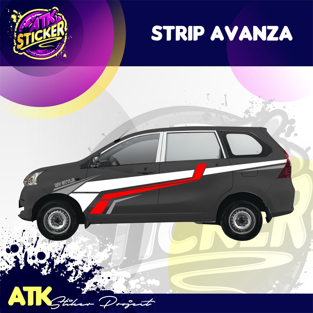 Jual Stiker Strip Avanza Sticker Strip Modifikasi 3 Warna Modifikasi ...