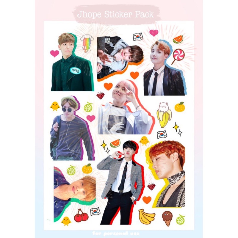 Jual Sticker BTS Jhope l Cutting Sticker Kpop Murah Indonesia|Shopee ...
