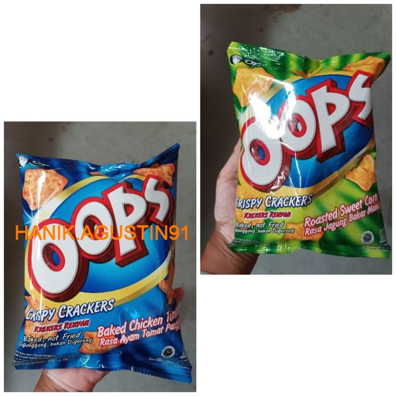 Jual Biskuit Oops Crispy Crackers Ras Ayam Tomat Panggang Jagung Bakar ... Jual Biskuit Oops Crispy Crackers Ras Ayam Tomat Panggang Jagung Bakar ...