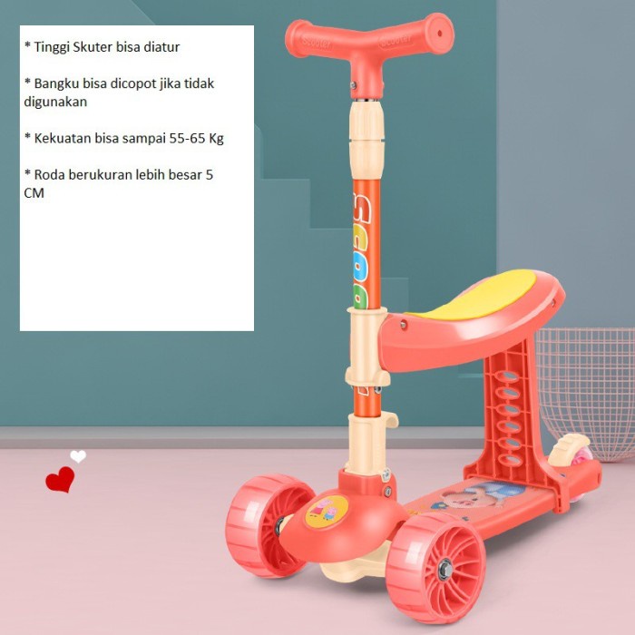 Jual otoped-skuter- scooter veener 2021 skuter anak roda 3 / otoped ...