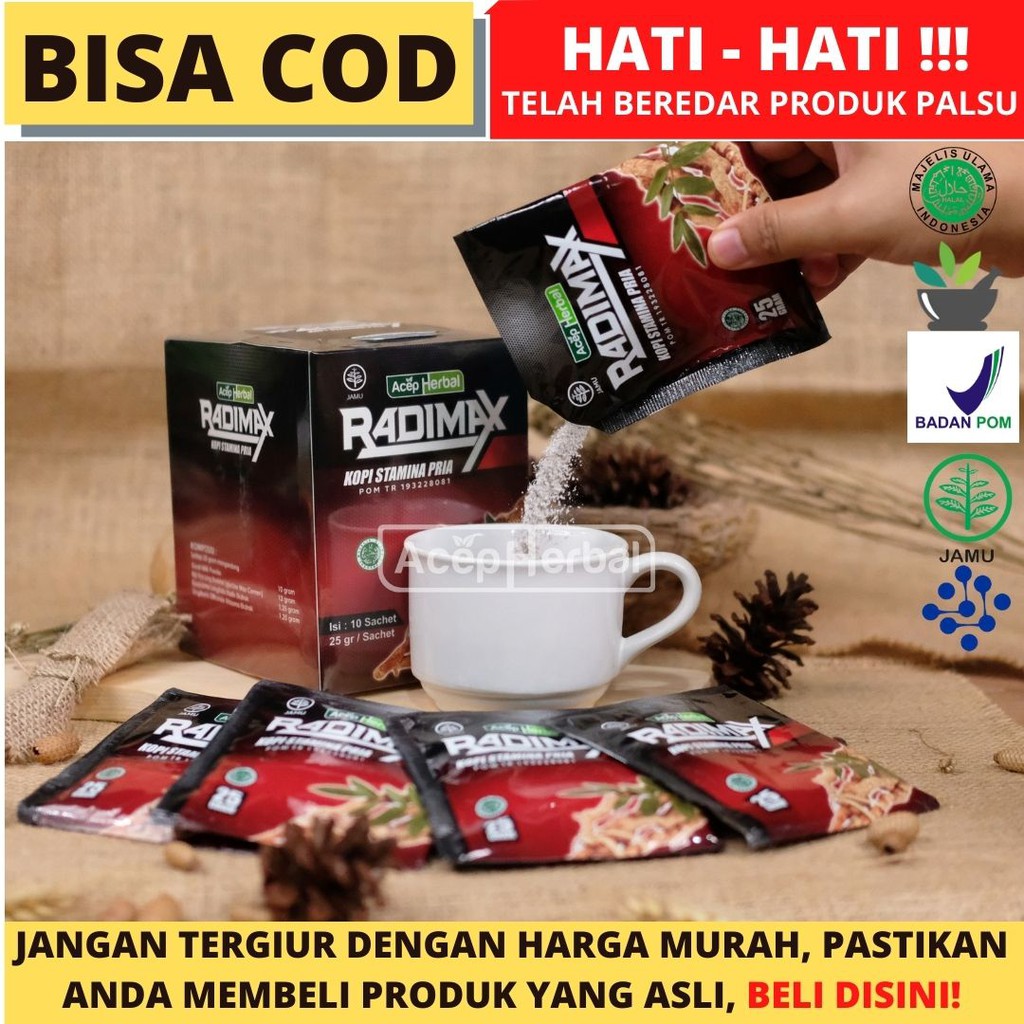 Jual Kopi Radimax 100% ORIGINAL - Herbal Khusus Pria Dewasa | Shopee ...