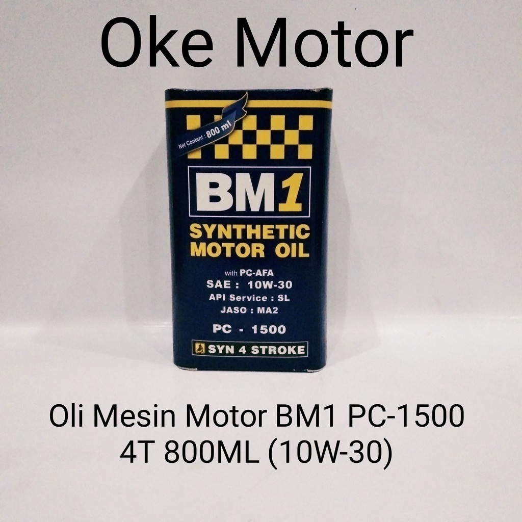 Jual oli mesin BM1 PC-1500 4T 800ML | Shopee Indonesia