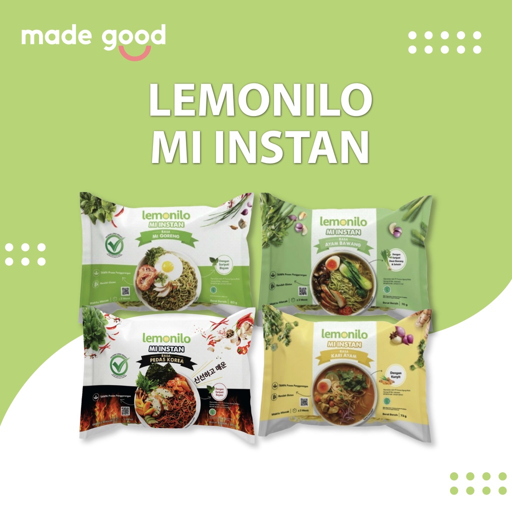 Jual Lemonilo - Sehat no MSG - Mi Goreng, Kuah Kari Ayam Bawang Mie ...
