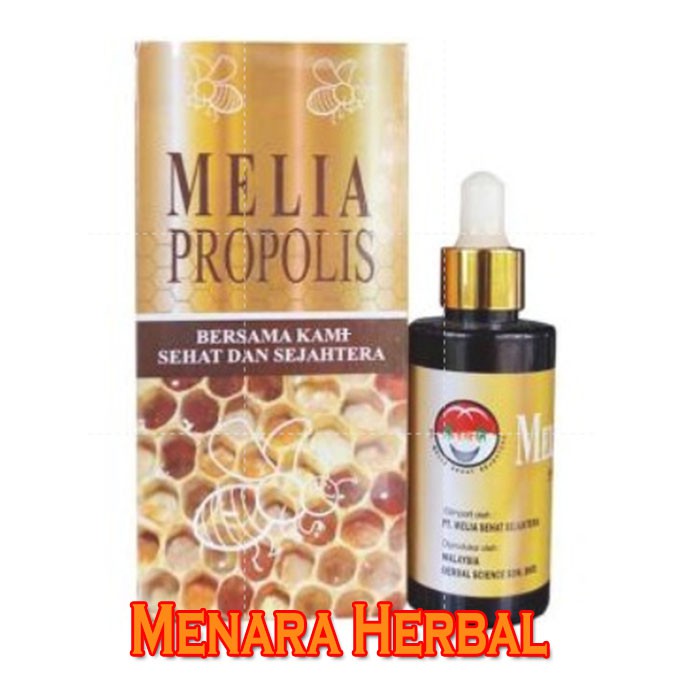 Melia Propolis Melia Sehat Sejahtera Non Alcohol 55 ml ORIGINAL ...