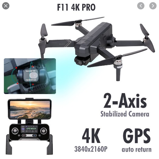 F11 4K GPS Smart Drone 4K 1km Foldable Arm Fpv With 4K UHD