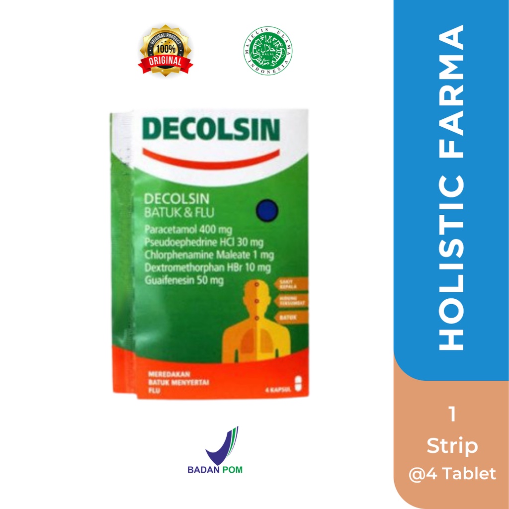 Jual Decolsin Kapsul Batuk Dan Flu @4 Kapsul | Shopee Indonesia