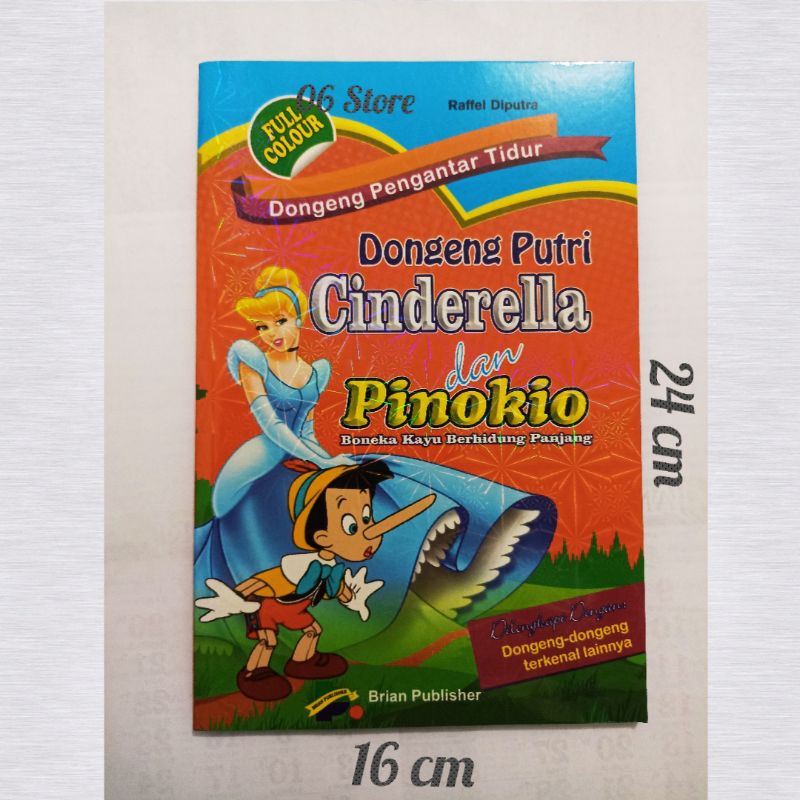 Jual Buku Anak Dongeng Putri Cinderella dan Pinokio Bergambar | Shopee ...