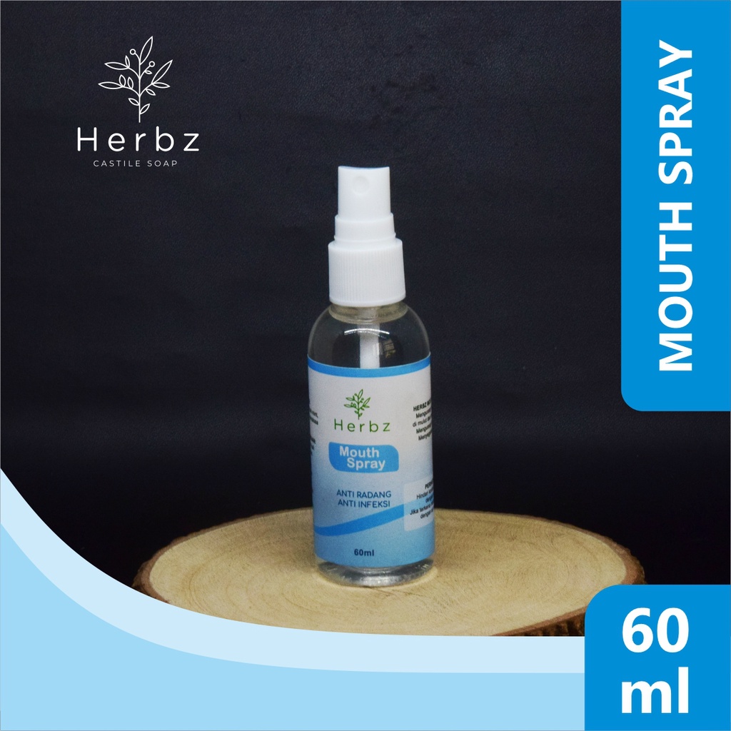 Jual Mouth Spray HERBZ 60ml Penyegar Nafas Anti Sariawan | Shopee Indonesia