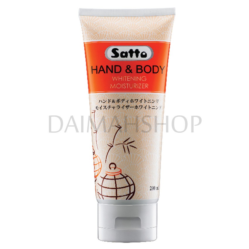 Jual Satto Hand & Body Whitening Moisturizer - 200ml | Shopee Indonesia