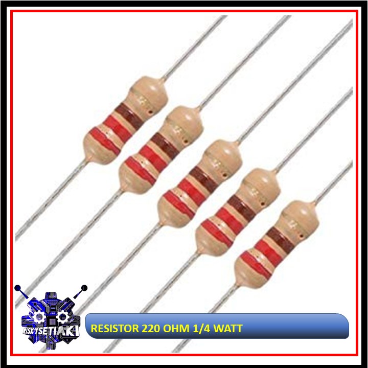 Jual RESISTOR 220 OHM 1/4 WATT | Shopee Indonesia