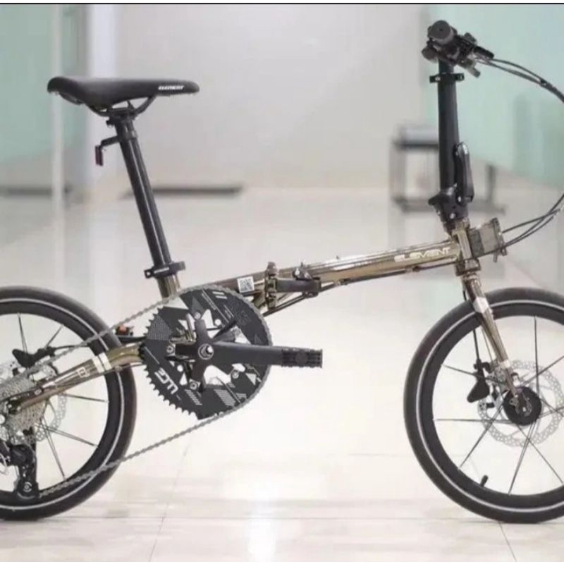 Jual Sepeda Lipat Element TROY X10 UV Black Edition | Shopee Indonesia